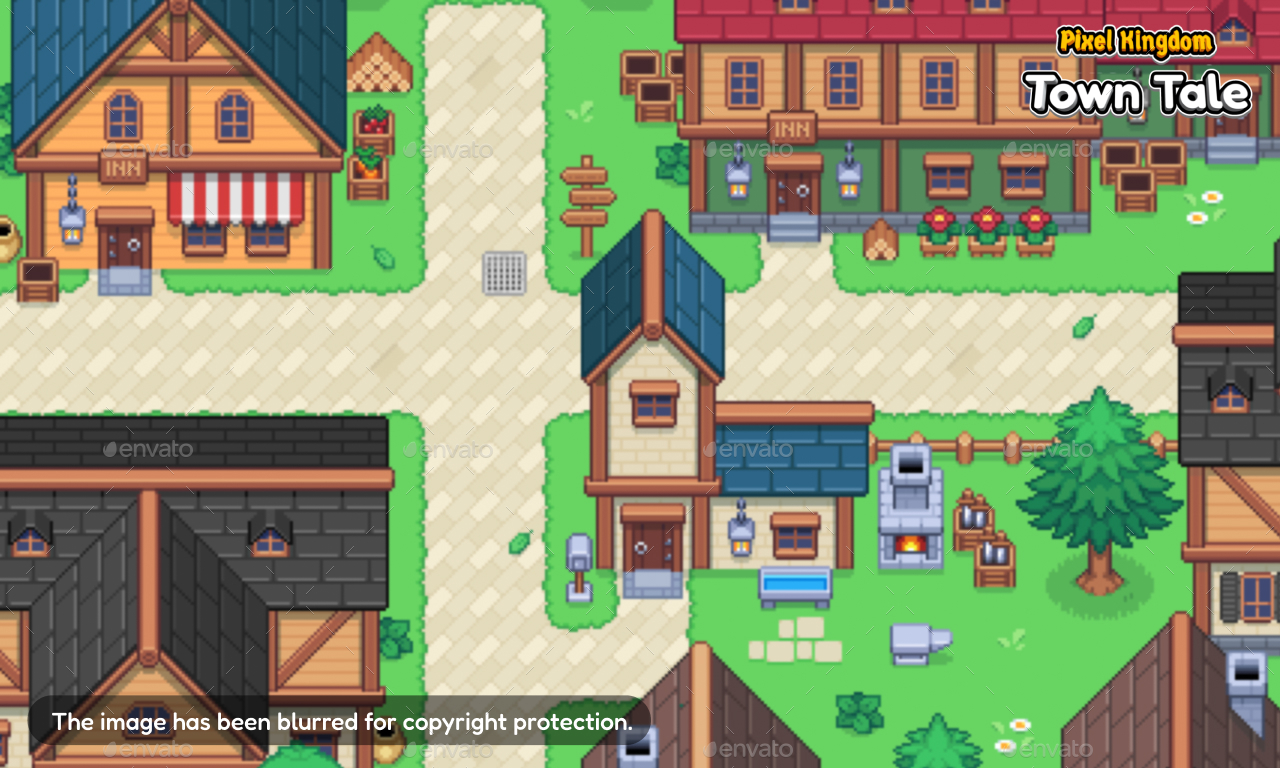 Pixel Kingdom - Town Tale Village Pack, Game Assets | GraphicRiver